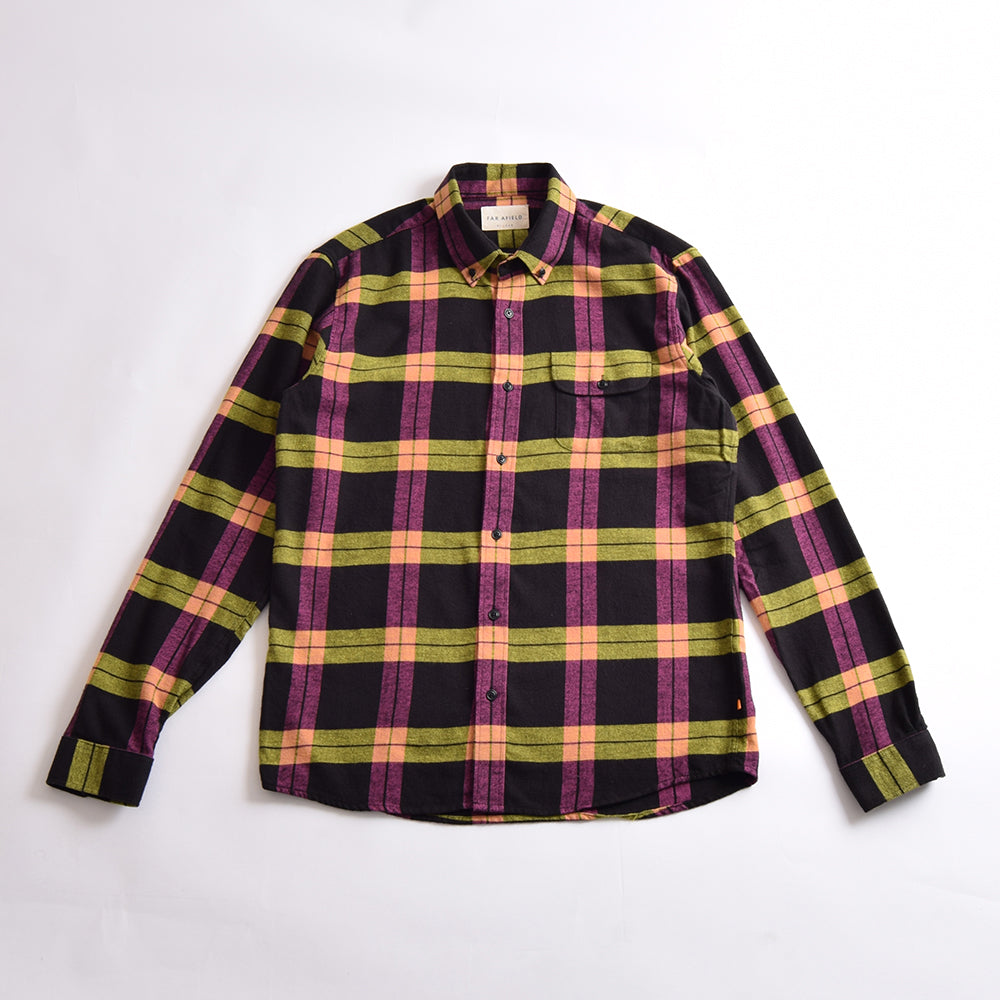 Far Afield Black Magenta Check Flannel BD Shirt – Rivet Clothing Store