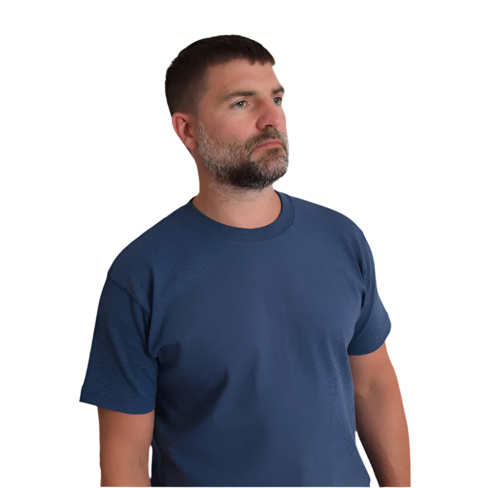 Bronson Denim Blue 9oz Heavyweight US Cotton Tubular Tee – Rivet ...
